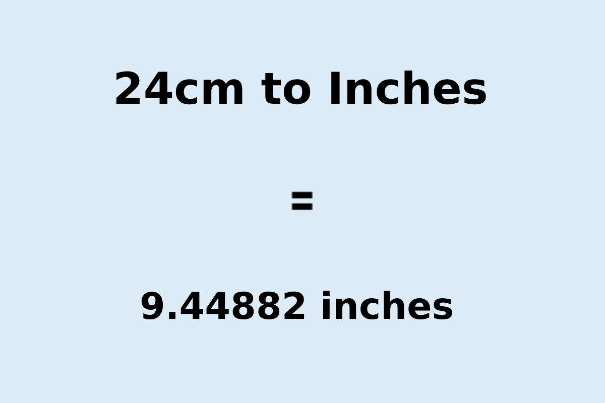 24 cm to inches: A conversion guide - Mind Setters